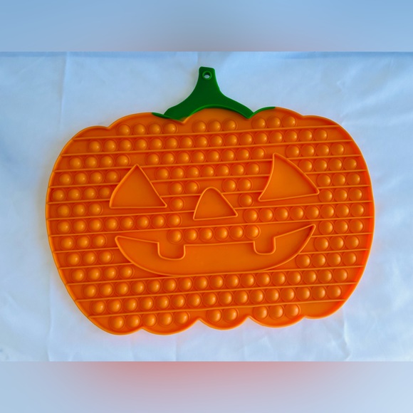 pop it | Toys | Pumpkin Orange Popit Fidget Silicone Bubble Sensory Toy ...